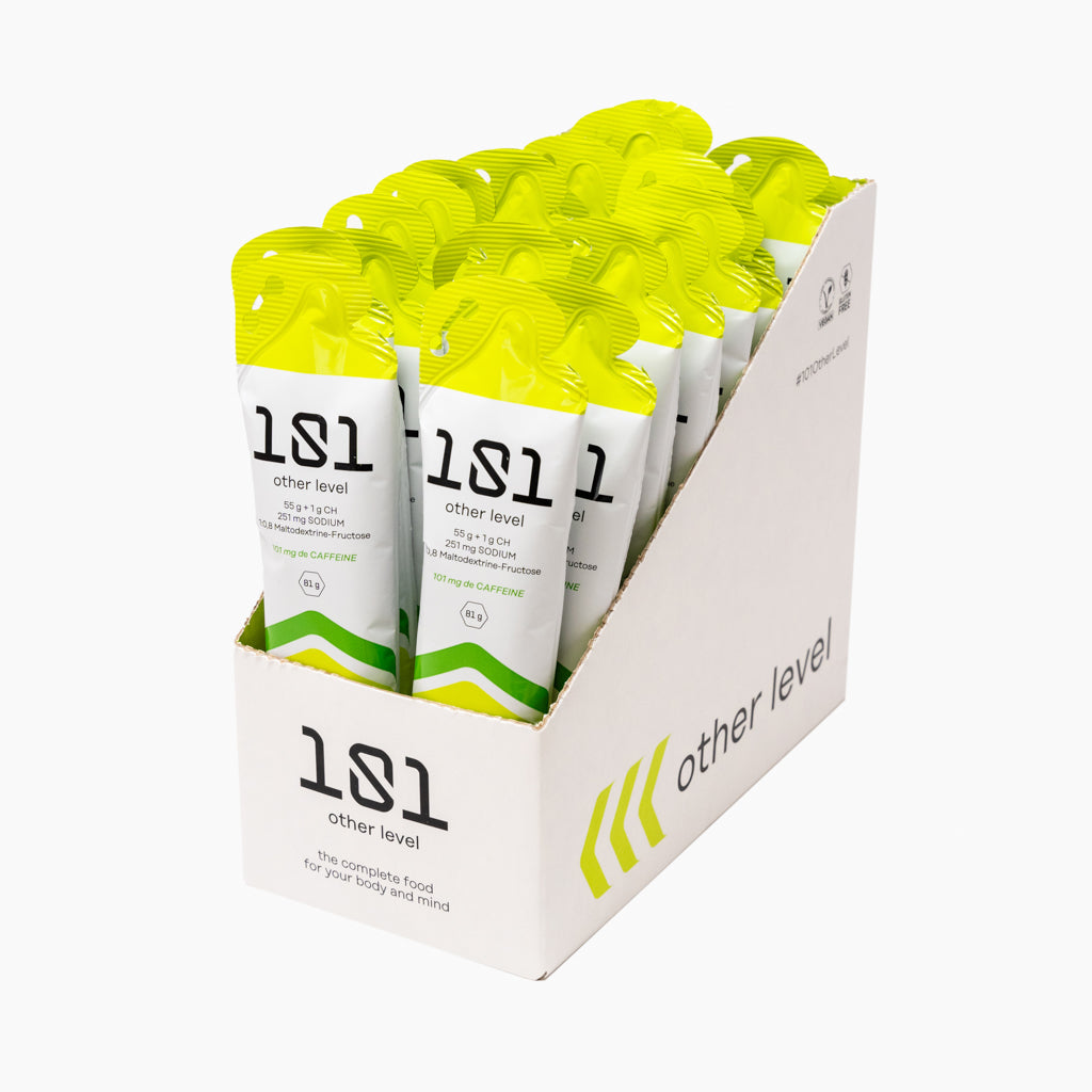 Pack 24 ud. FRUCTOSE GEL LEVEL con Cafeína - sabor Lima 81 g